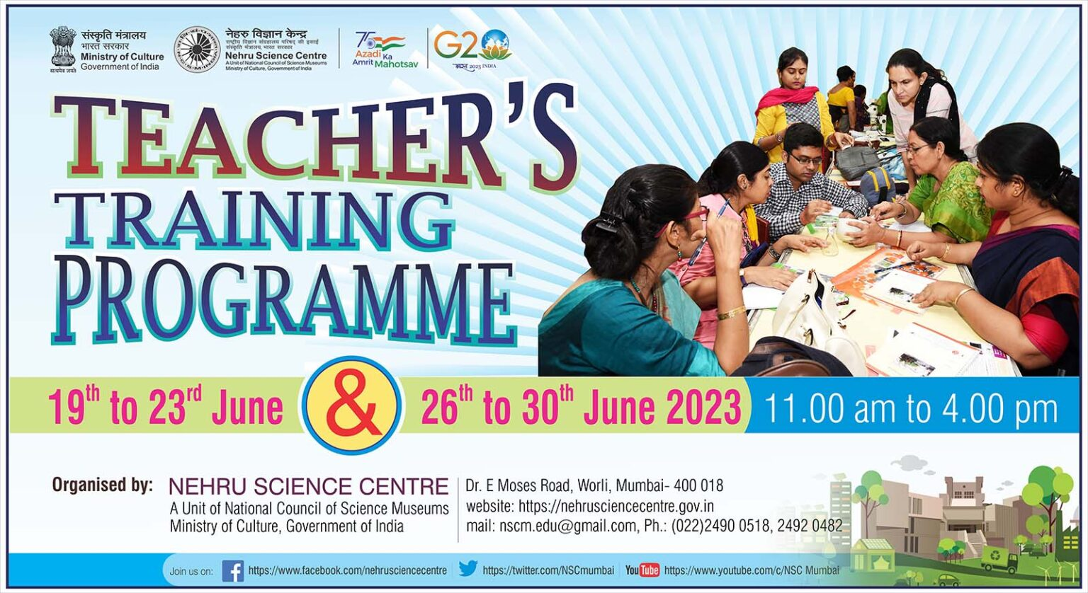 Teacher's Training Programme 2023 for B.Ed and D.Ed Students