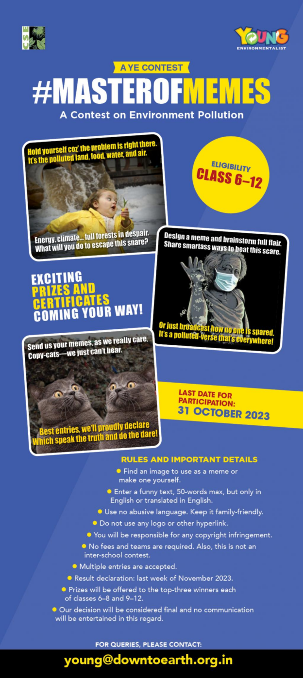 Master of Memes 2023: A Contest on Environment Pollution