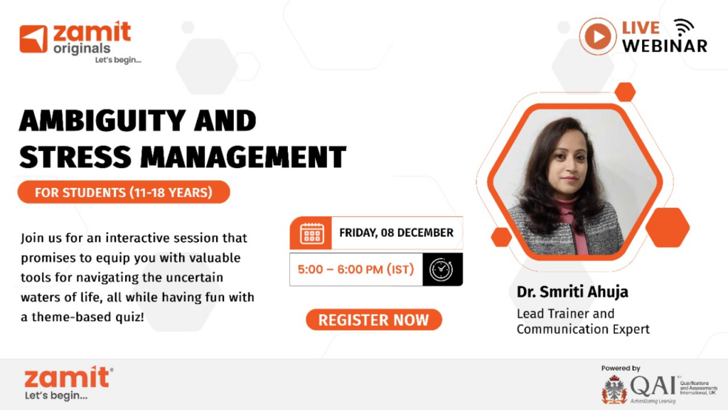 Webinar on Ambiguity and Stress Management for Students