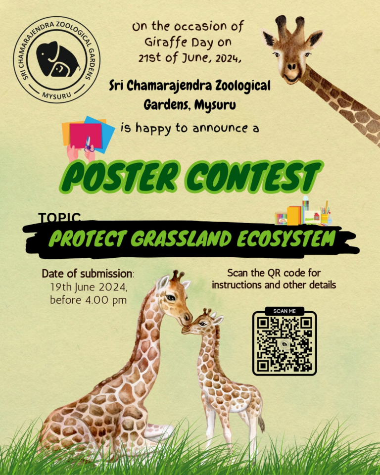 Poster Making Contest 2024 for School Students by Mysuru Zoo