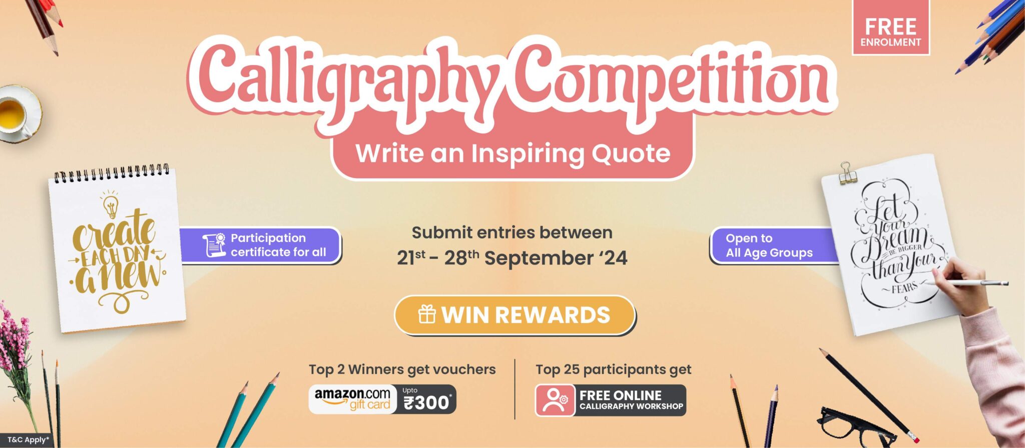 Qrencia Calligraphy Competition 2024: Submit by Sep 28!