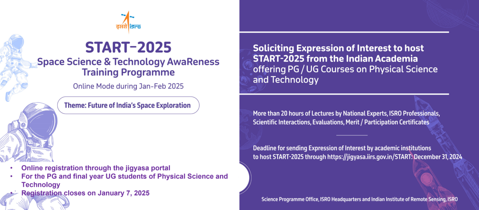 ISRO START 2025: Space Science and Technology AwaReness