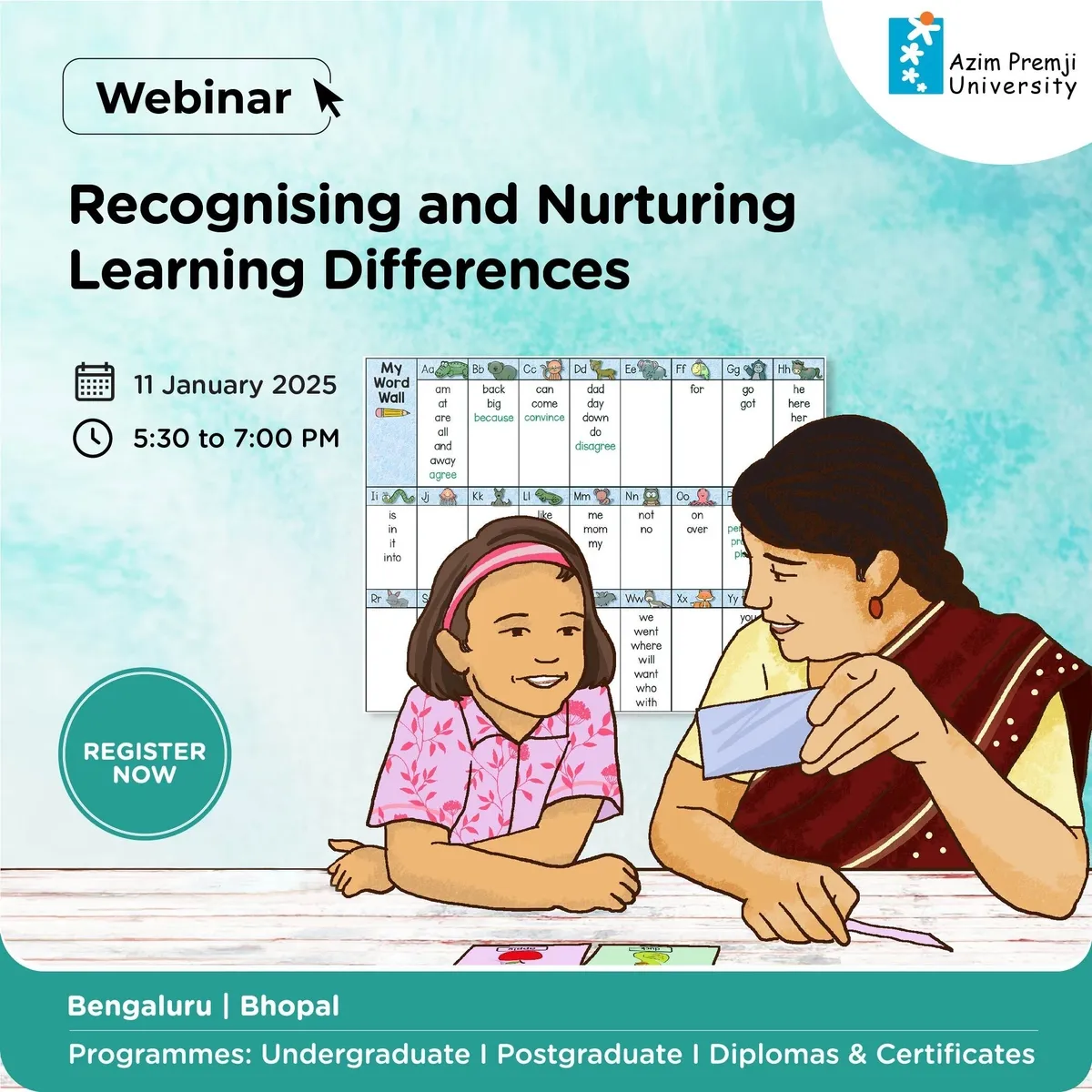 Webinar on Recognising and Nurturing Learning Differences