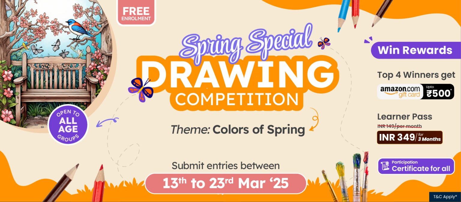 Spring Drawing Competition by Qrencia: Submit by March 23!