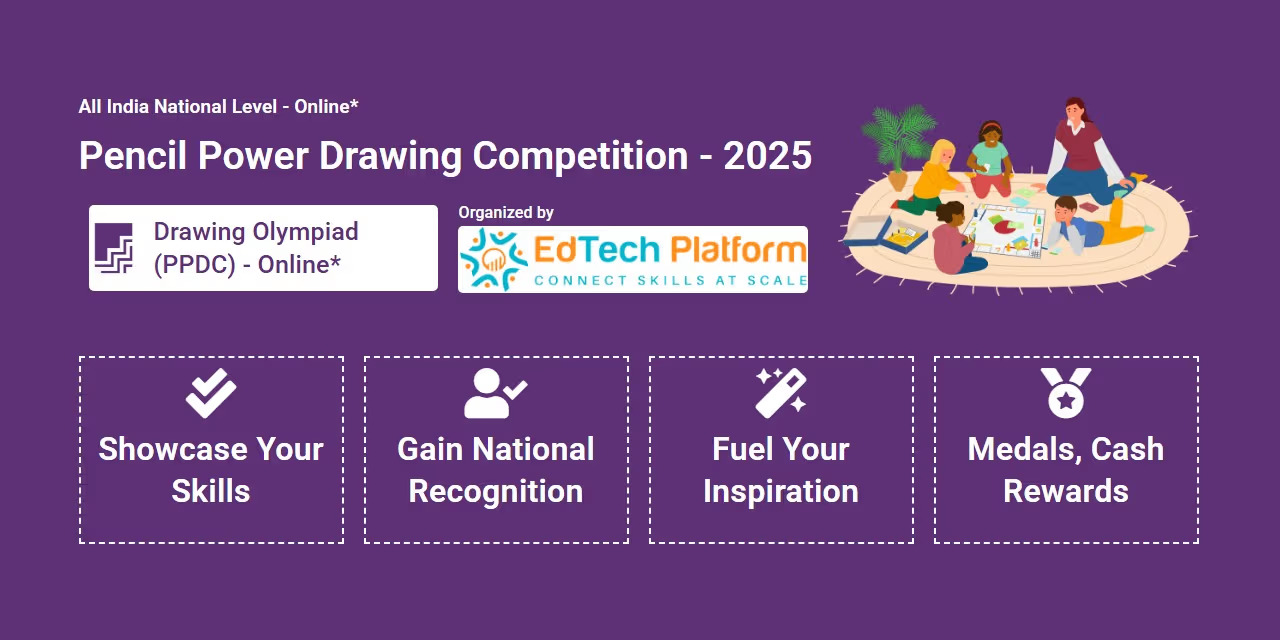 Pencil Power Drawing Competition 2025 by EdTech Platform